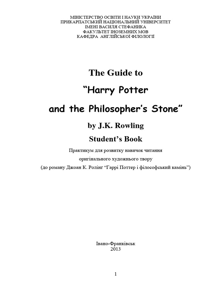 Harry Potter Reading Skills Workbook | PDF | Speed Reading | English ...