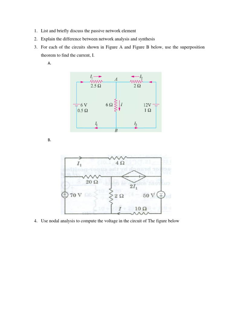 Electrical Circuit Analysis Techniques | PDF