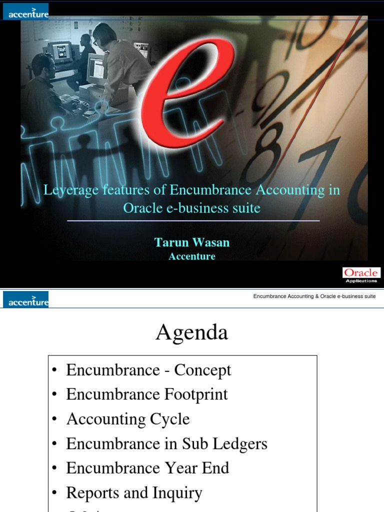 1638 Encumbrance Accounting In Oracle Ebusiness Suite Pdf Debits