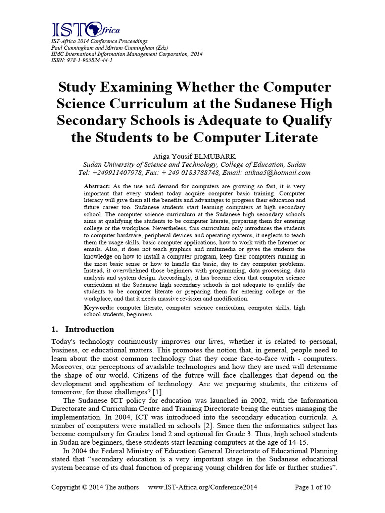 Study Examining Whether The Computer | PDF | Installation (Computer ...