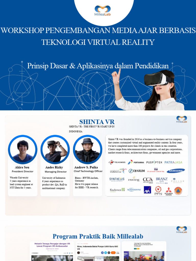 Materi Workshop VR MilleaLab | PDF