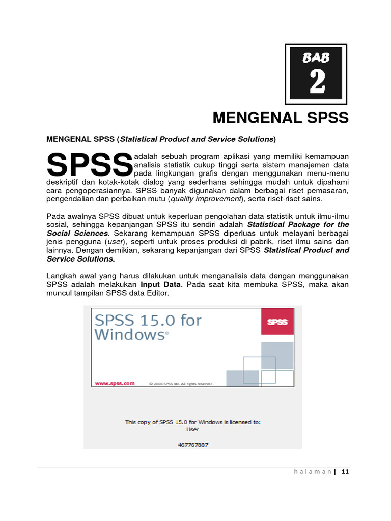 ELECTRONIC DATA PROCESSING (SPSS 15 Dan EVIEWS 7) | PDF