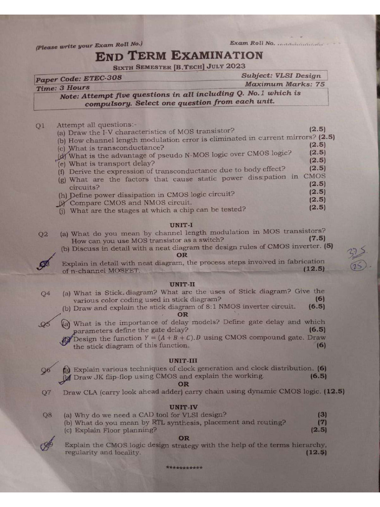 VLSI Design End Term Paper | PDF