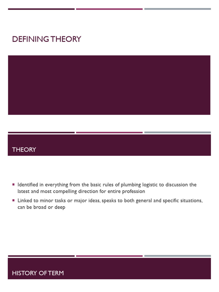 MG4-Defining Theory | PDF | Theory | Knowledge