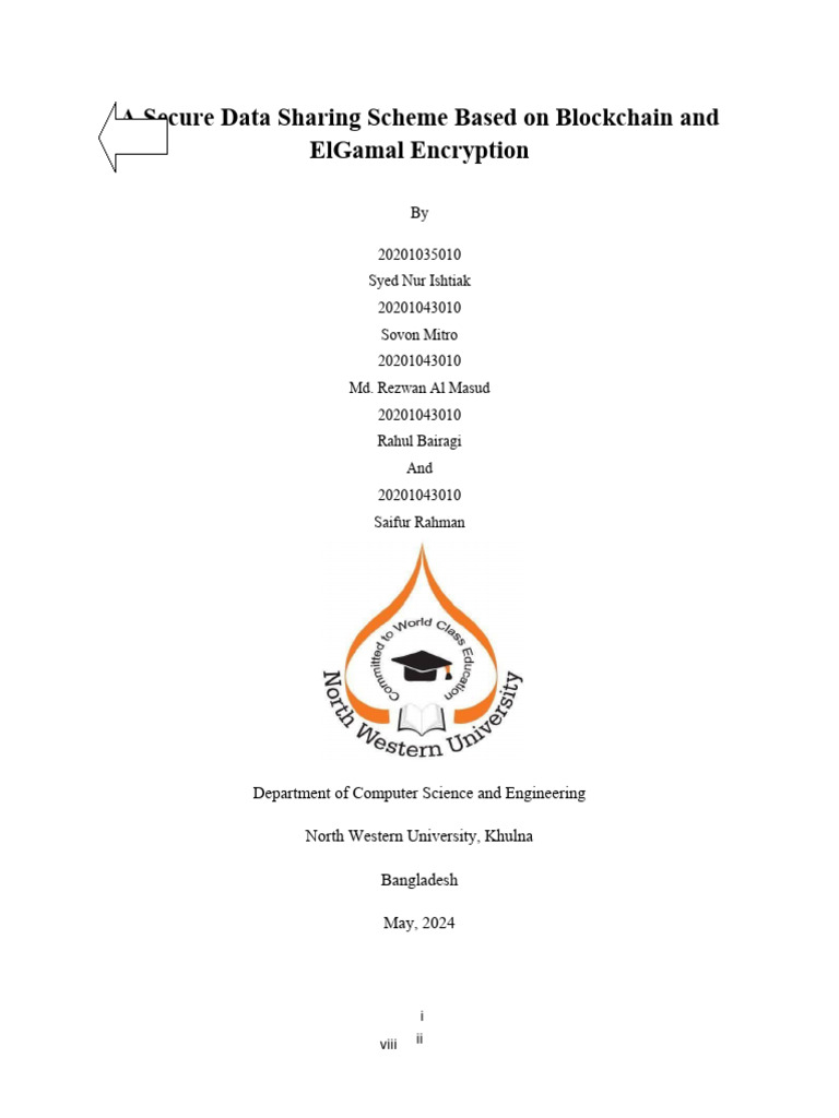 A Secure Data Sharing Scheme Based On Blockchain and ElGamal Encryption | PDF | Cryptography ...