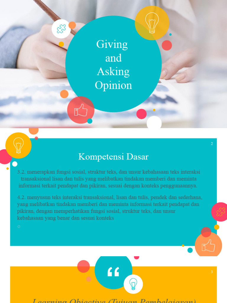 Giving and Asking Opinion | PDF | Psychological Concepts | Psychology