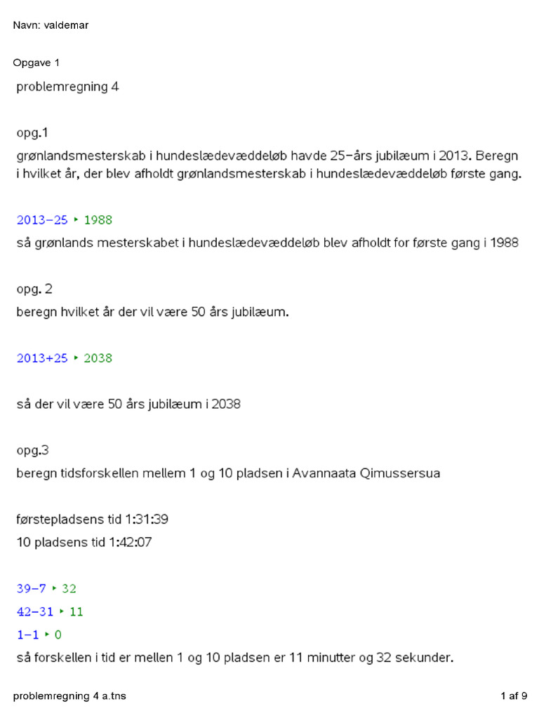 Problemregning 4 B PDF | PDF
