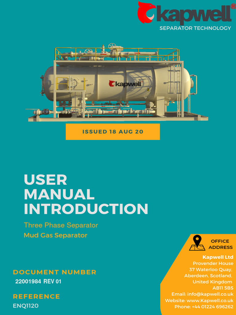 Manual Three Phase Separator | PDF