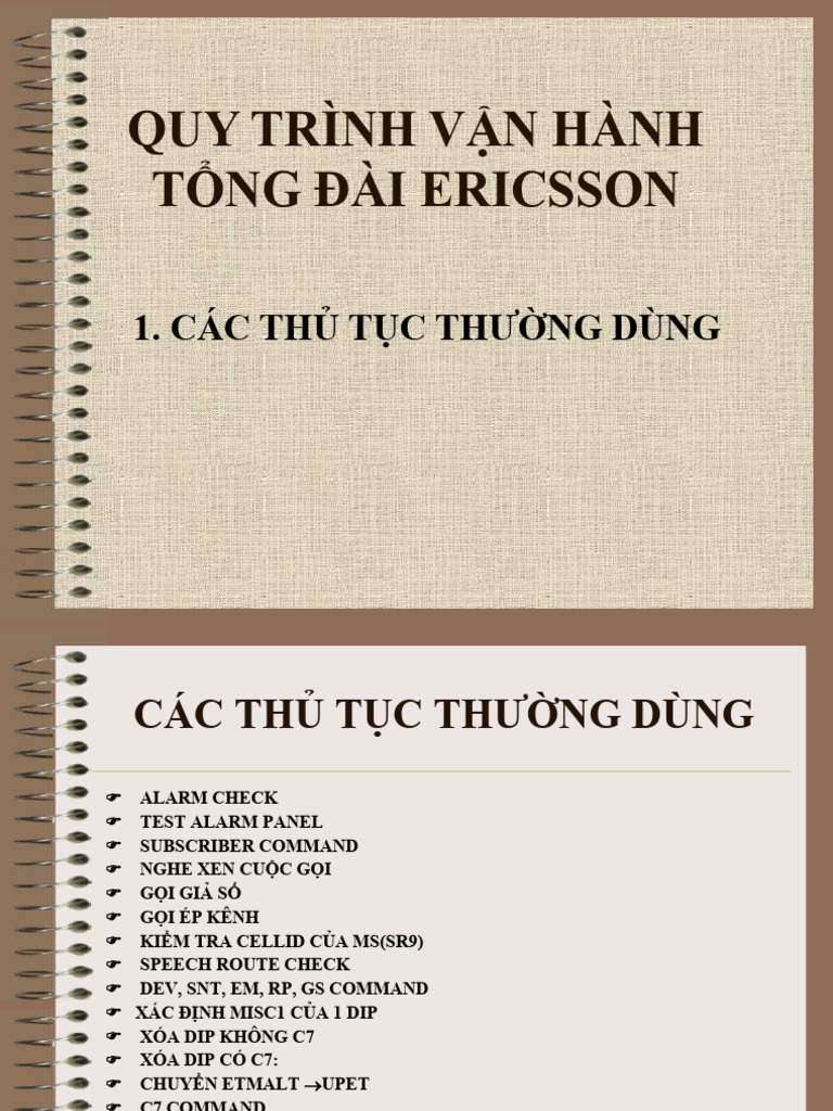 Quy - Trinh - Van - Hanh - Tong - Dai - Ericsson | PDF