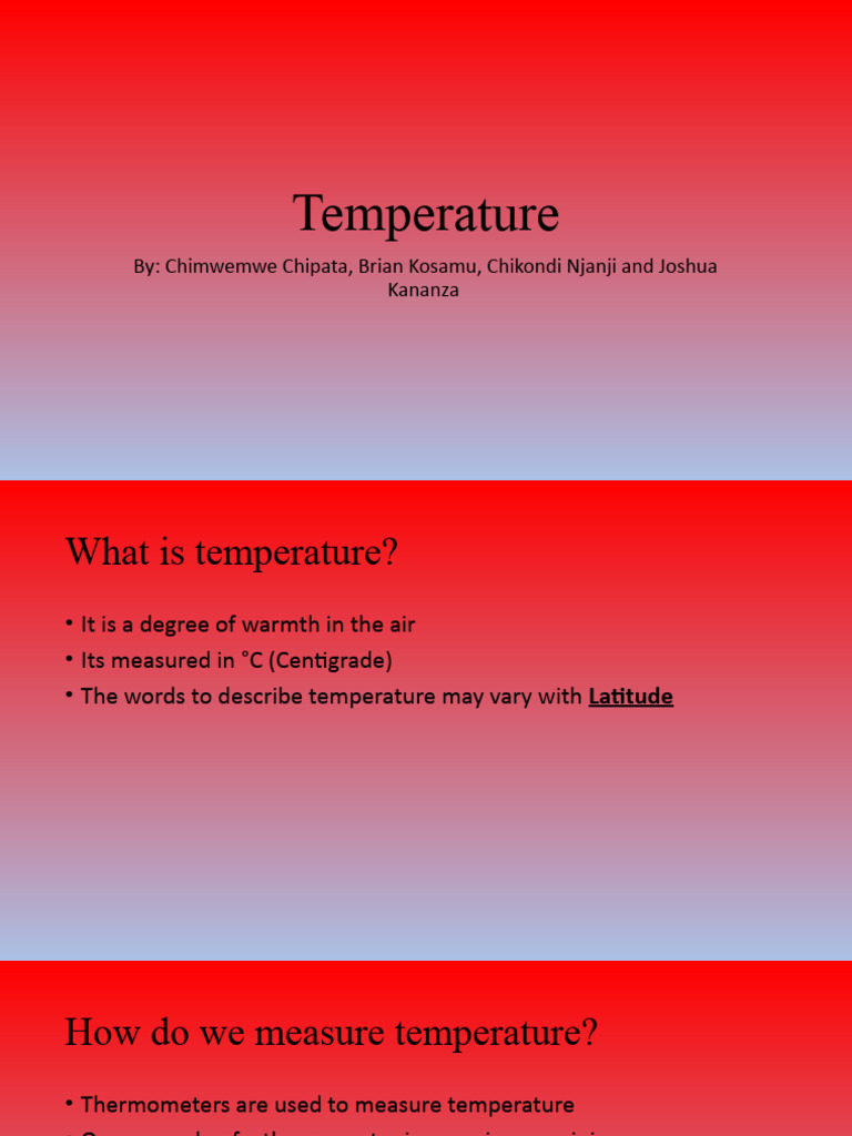 Temperature | PDF