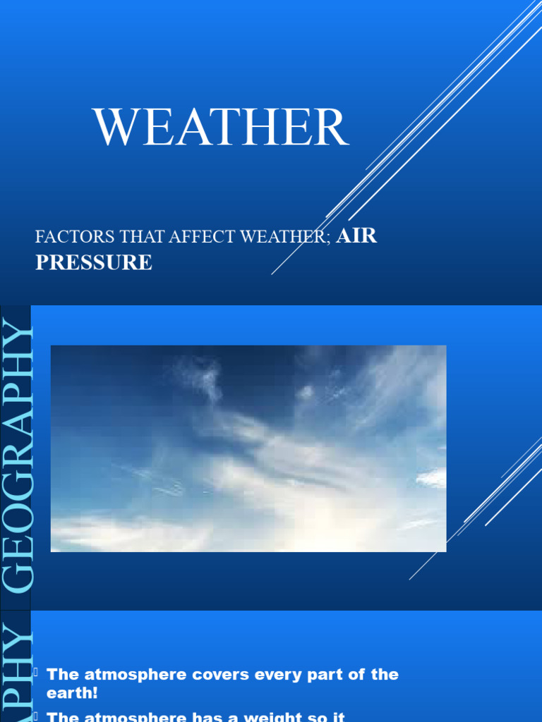 WEATHER | PDF | Atmospheric Pressure | Earth Sciences