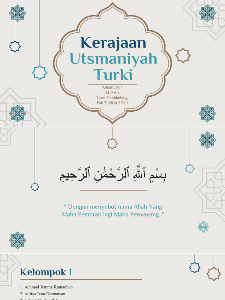 Sejarah Kerajaan Utsmaniyah Turki | PDF | Sejarah | Klasik