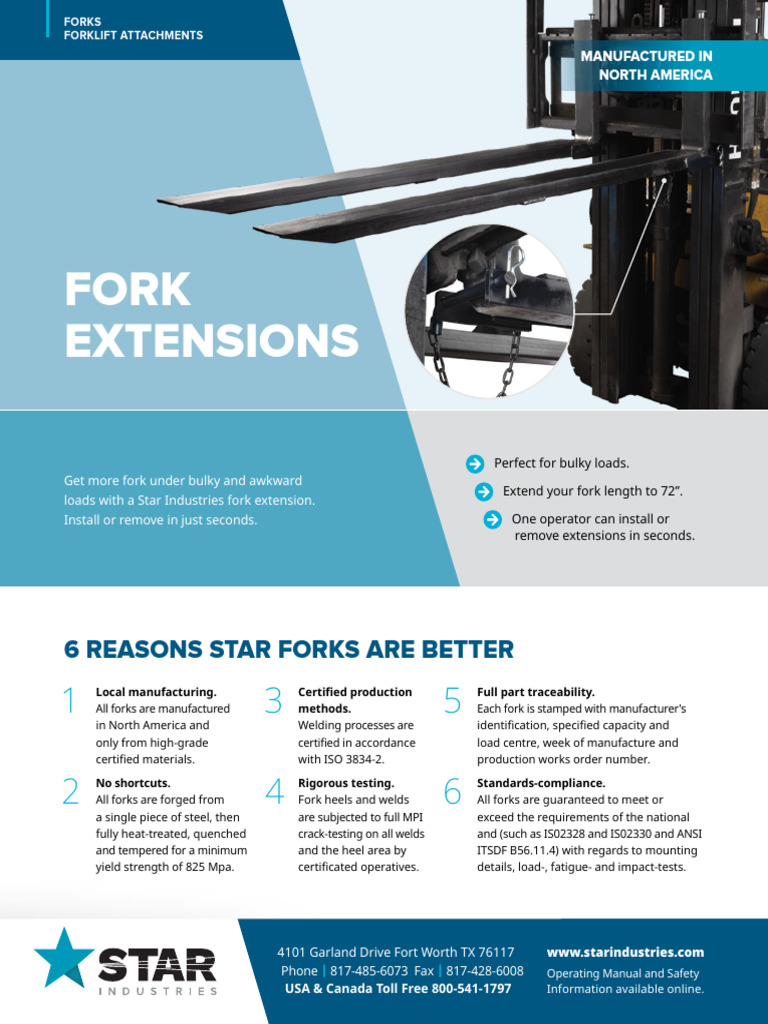 StarIndustries_Forks_Extensions | PDF | Forklift