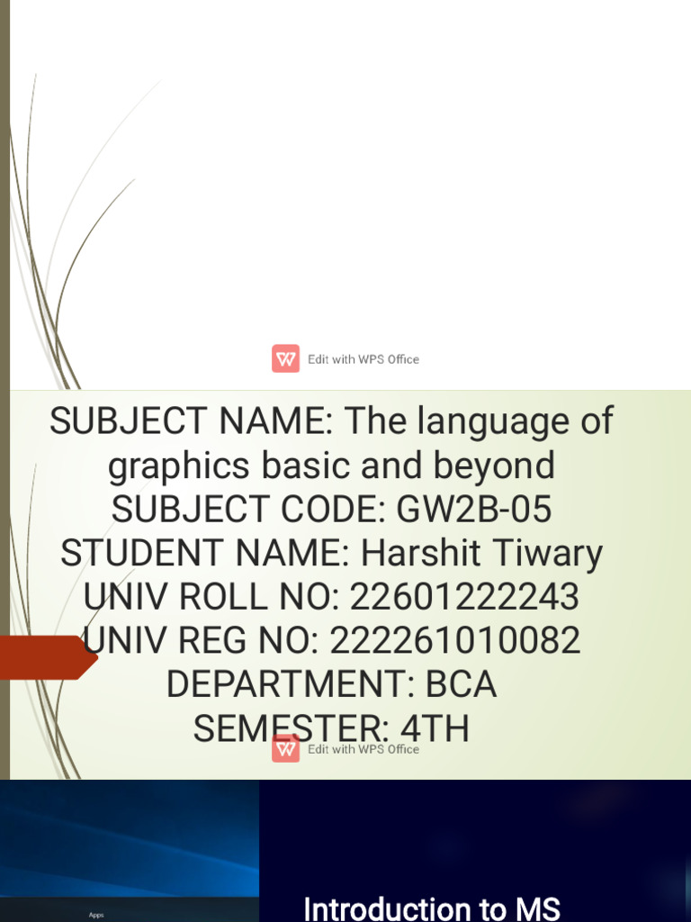 Introduction To MS Windows .KK (1) HH | PDF | Computer File | Microsoft ...