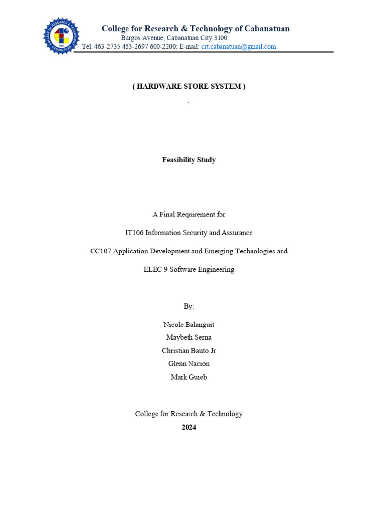 Feasibility Study Pdf Unit Testing Computing