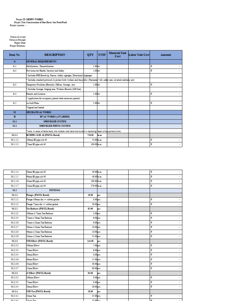 FOR-RFQ-MEPFS (1) - 1.. Danny Fire Protection | Download Free PDF ...