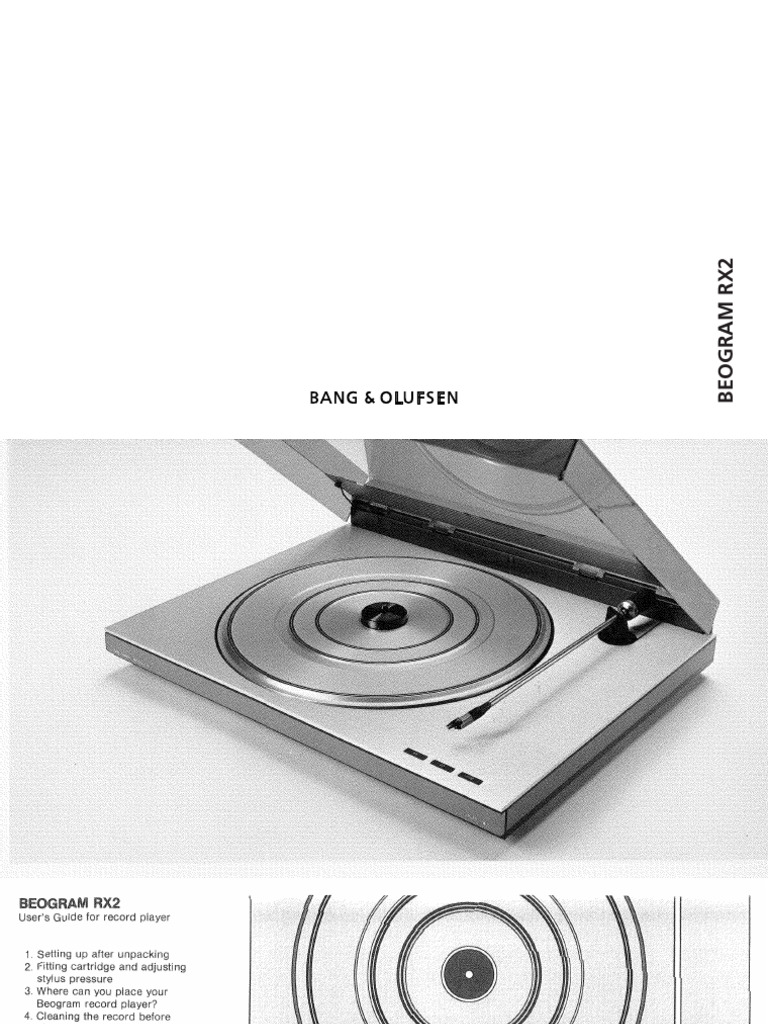 Bang-Olufsen-Beogram_RX-2-Owners-Manual | PDF
