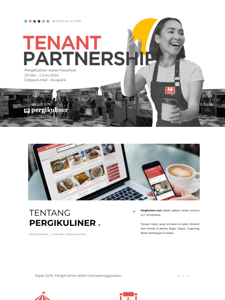 Proposal Tenant PergiKuliner Asian Feastival - Delipark Mall | PDF | Bisnis