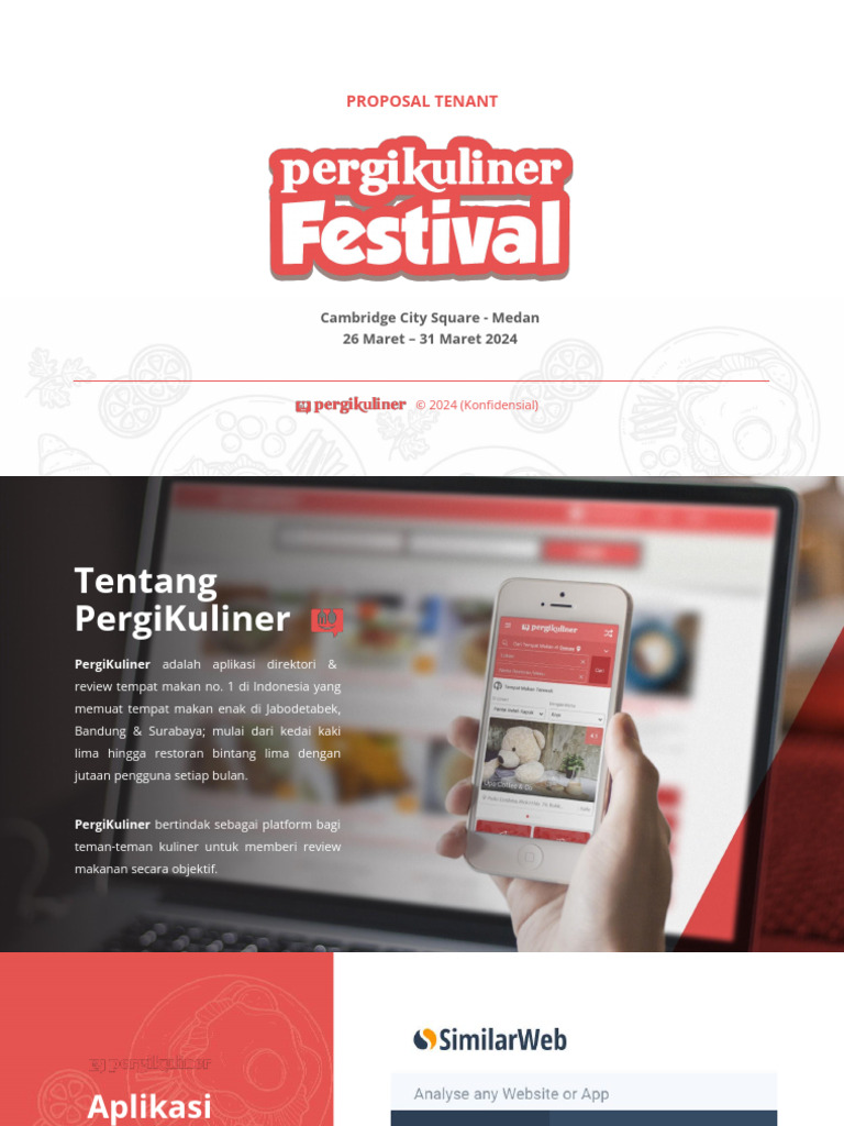 Proposal Tenant PergiKuliner Festival Xplorasa | PDF | Bisnis | Ilmu Sosial