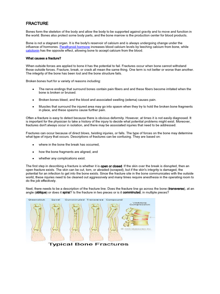 FRACTURE | PDF | Skeletal System | Clinical Medicine