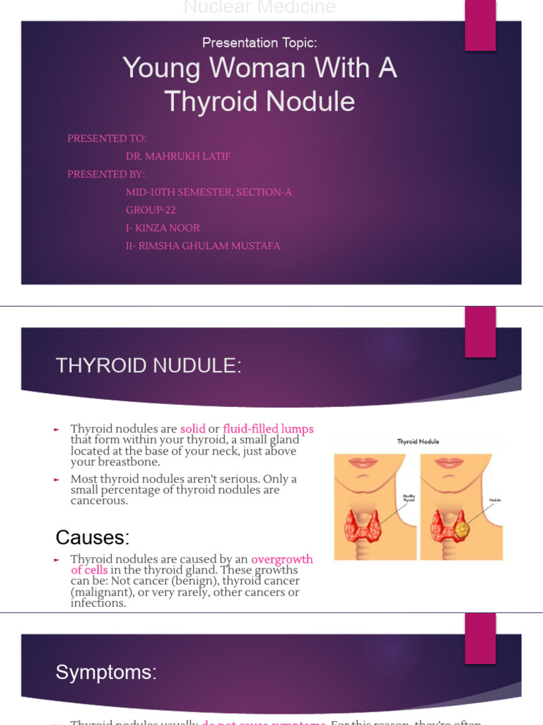 GRP 22, Sec A, Thyroid Nodule | PDF | Thyroid | Hyperthyroidism