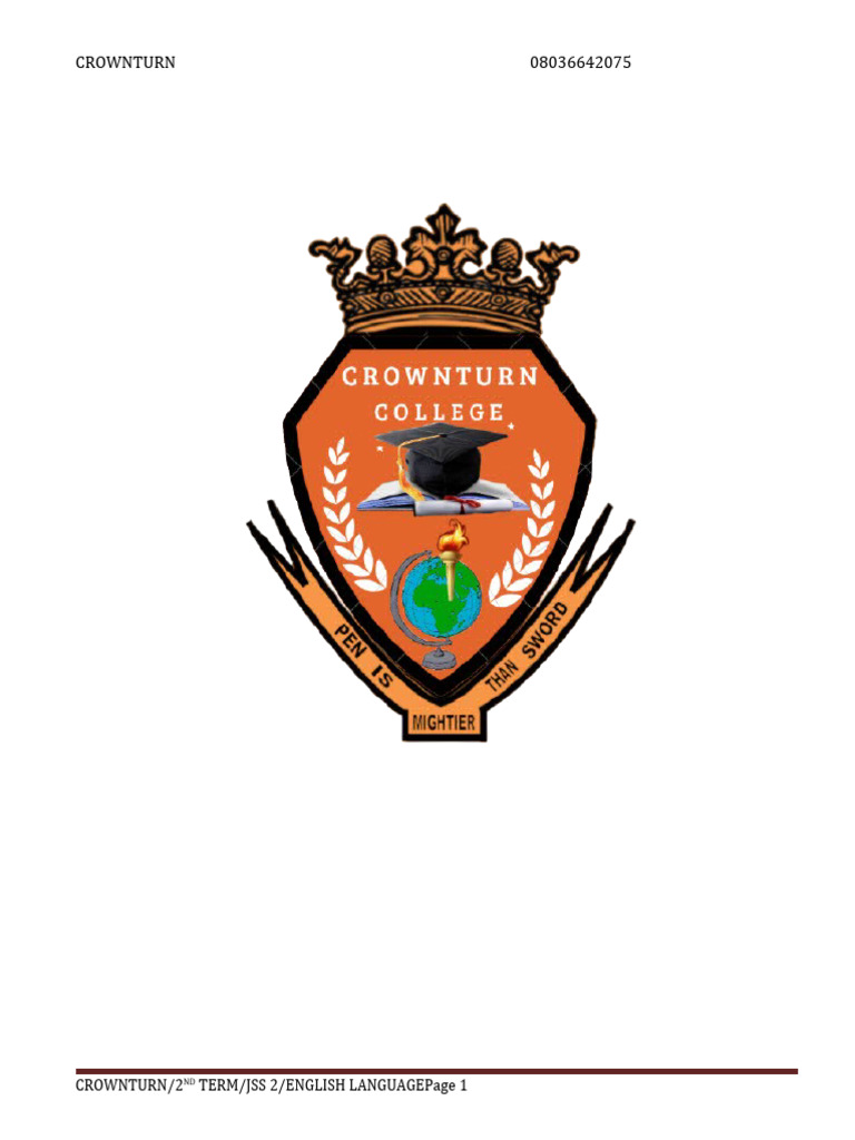 2ND Term J2 English Language | PDF | Stress (Linguistics) | Grammatical ...