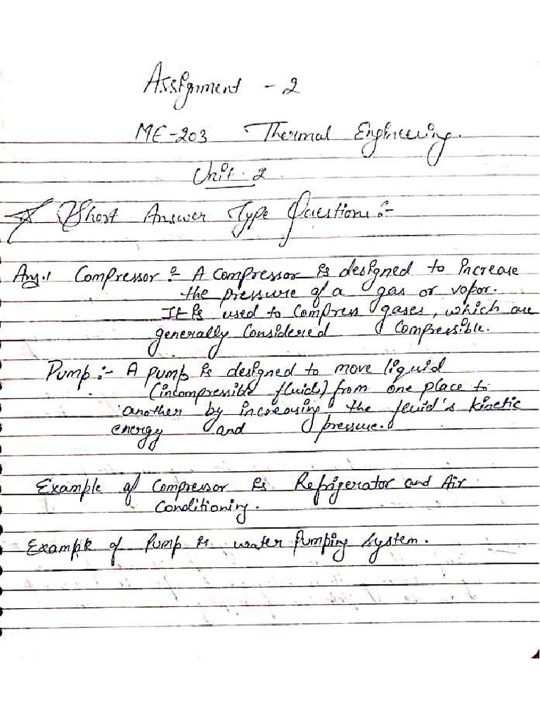Thermal Unit 2 Assignment | PDF
