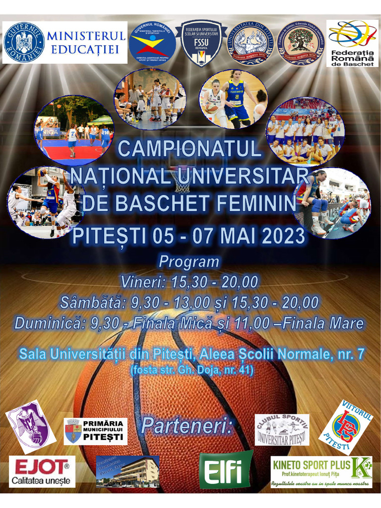 1.2023 Afis Final CNU Baschet Feminin | PDF