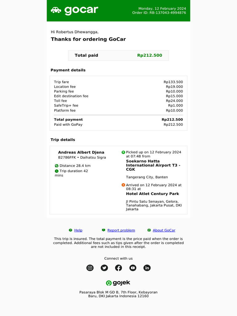 Gocar | PDF | Jakarta | Services (Economics)