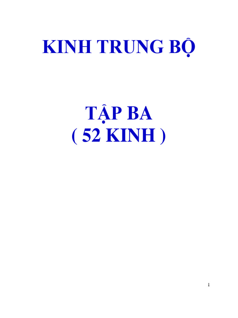 Kinh Trung Bo Tap3 | PDF