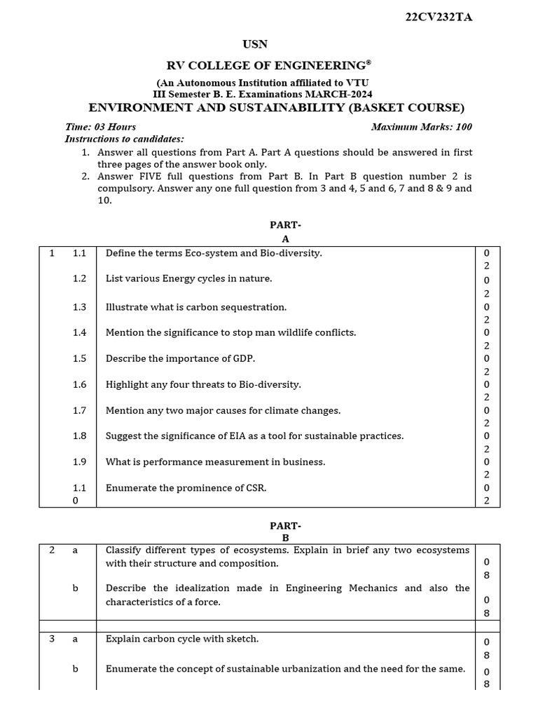 ENV & SUSTAINABILITY-22 Scheme MODEL QP-1 | PDF | Green Building ...