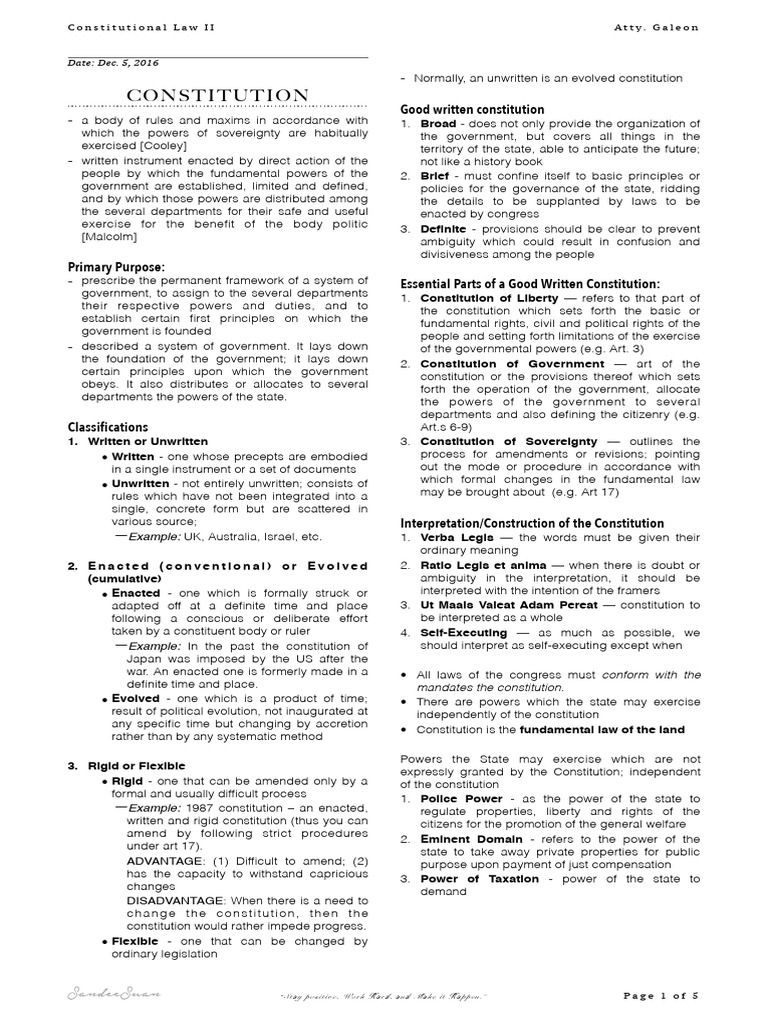 1 Consti - Eminent Domain | PDF | Eminent Domain | Constitution