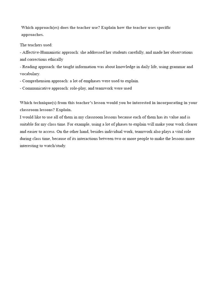 Observation Reflections_ Ms. Emily | PDF