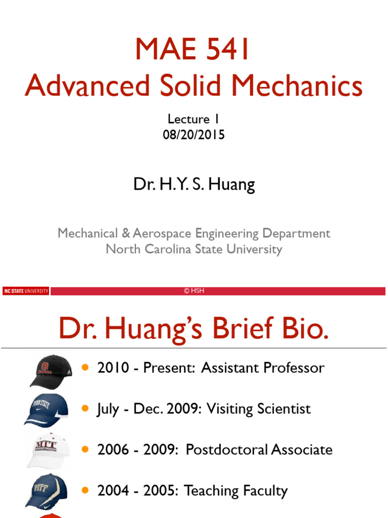 Lec 1 | PDF | Elasticity (Physics) | Mechanics