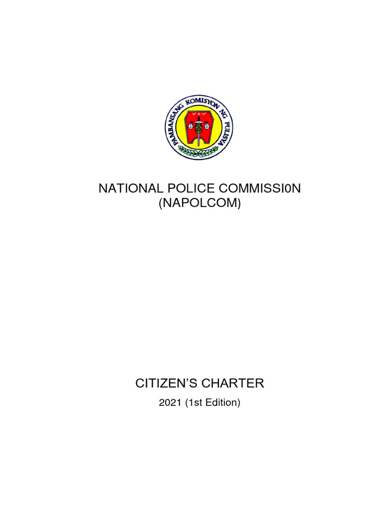 PNP Citizen's Charter 2021 Overview | PDF | Identity Document | Government