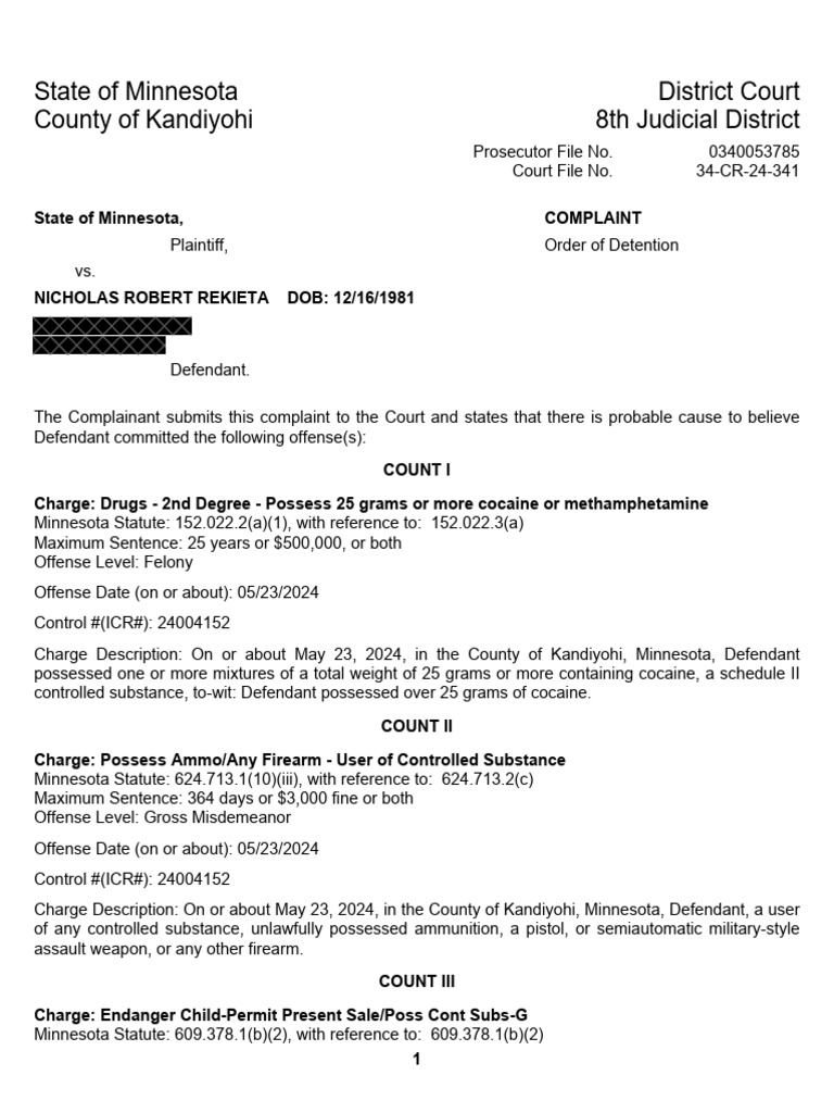 Order For Detention - 2024-05-24 - 20240526230902 | PDF | Criminology ...