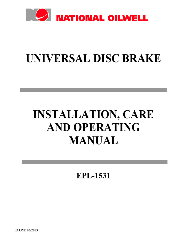 Universal Disc Brakes | PDF | Brake | Valve