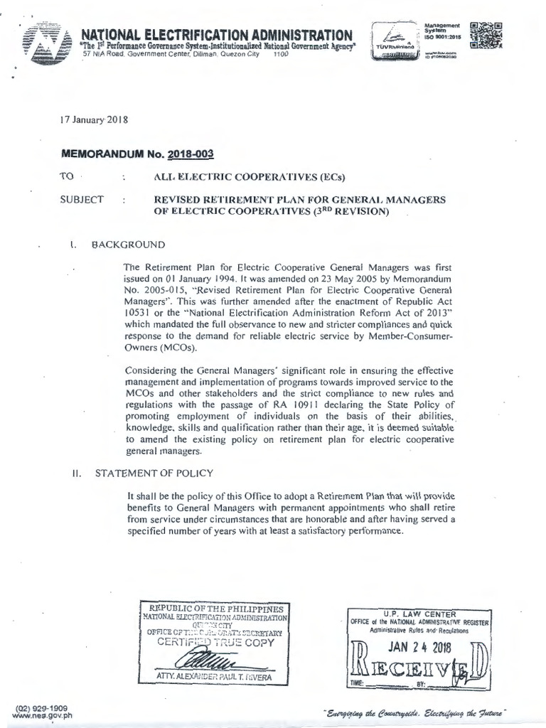 Sample Retirement Plan | PDF | Business | Rural Electrification