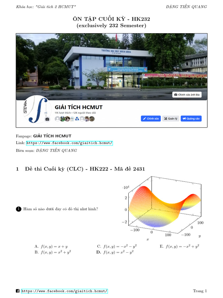 222 Final Test - Solution | PDF