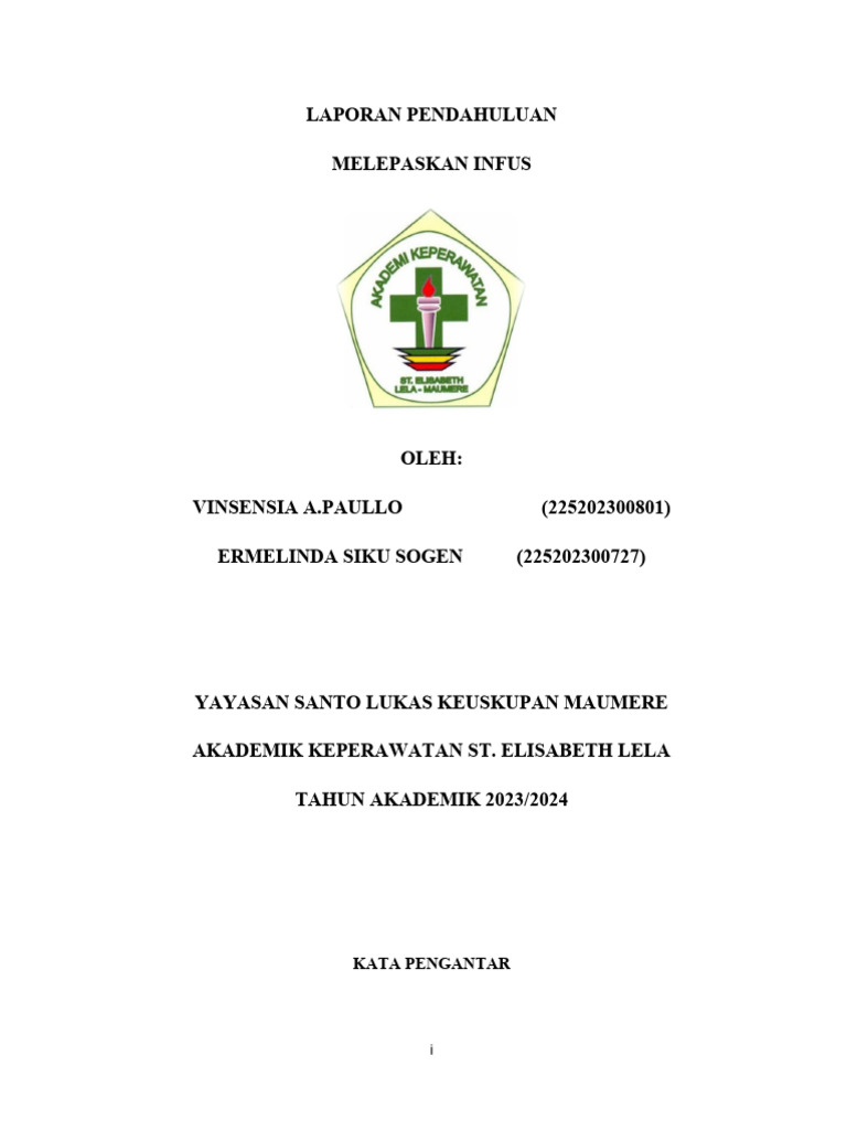 LP Melepaskan Infus | PDF
