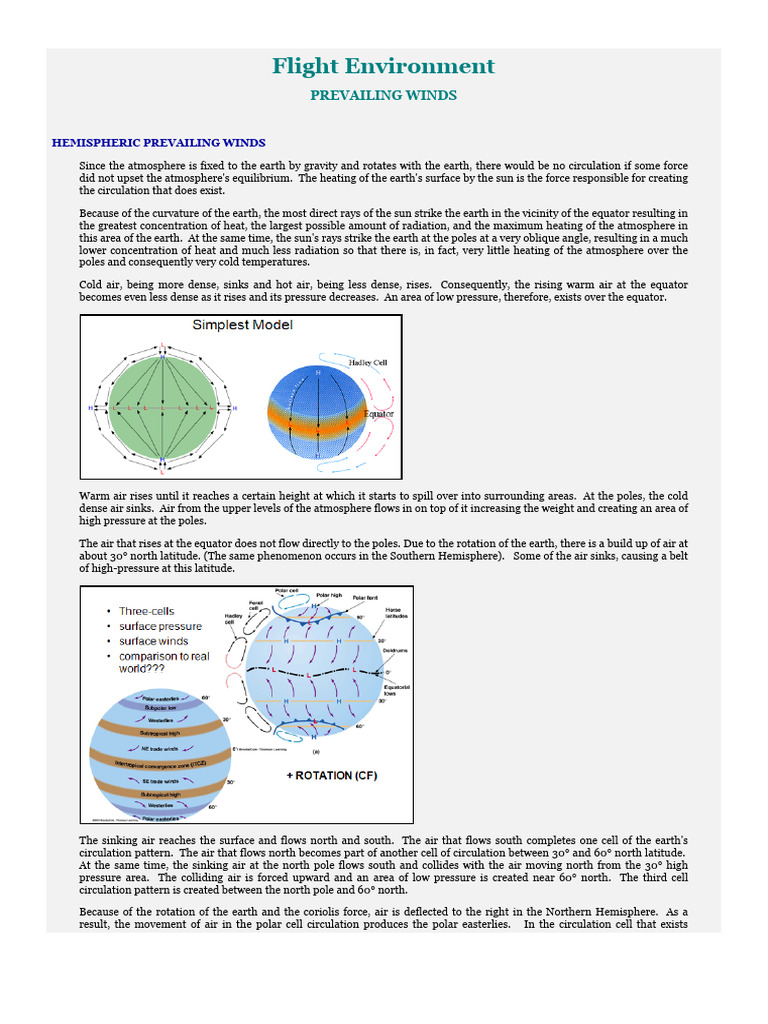 Prevailing Winds | Download Free PDF | Atmospheric Circulation | Jet Stream