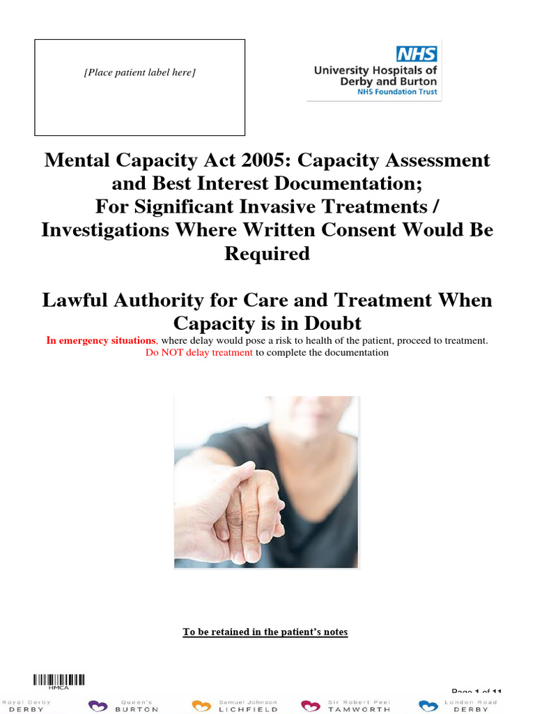 Capacity Assessment in Emergency Care | PDF | Informed Consent | Health ...