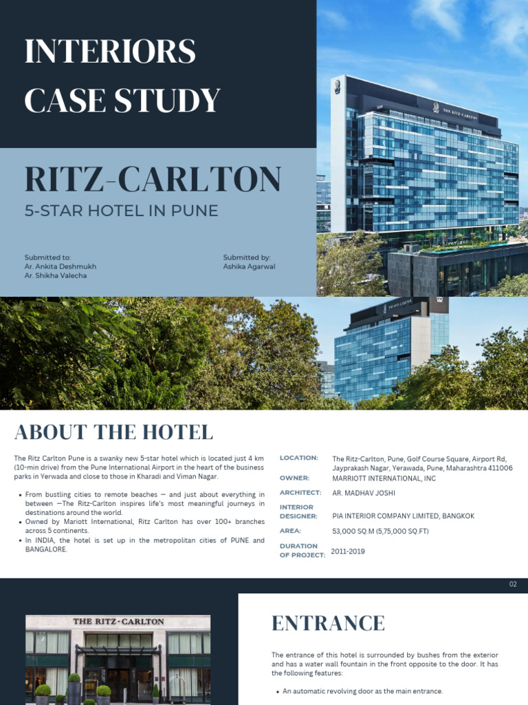 Interior Case Study - Elective II | PDF | Marriott International | Buildings And Structures