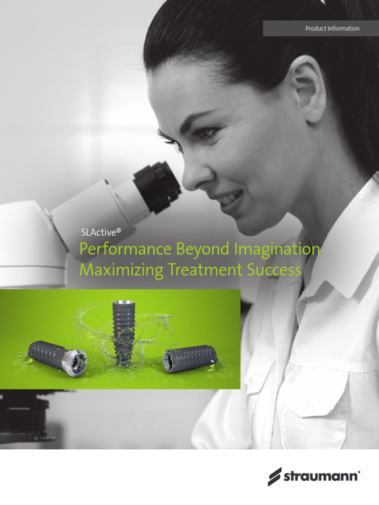 SLActive Brochure | Download Free PDF | Dental Implant | Radiation Therapy