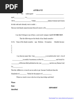 Self Declaration Affidavit | PDF