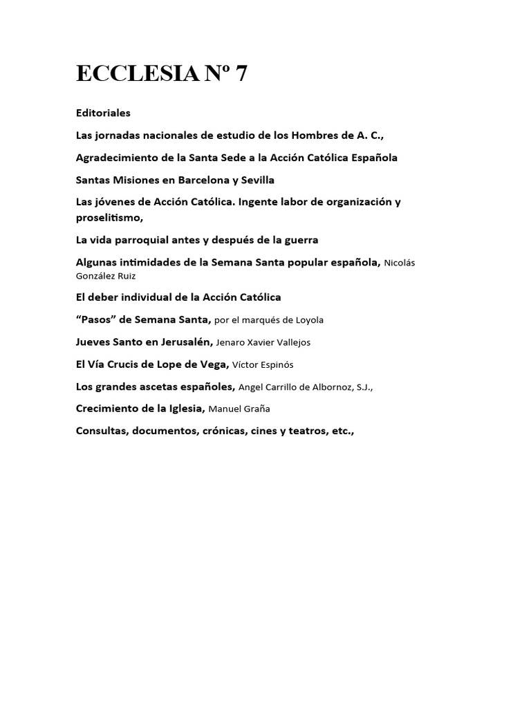 Acción Católica y Tradiciones Españolas | PDF