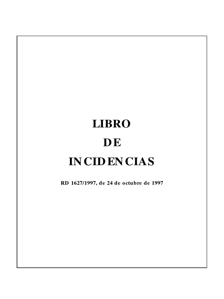 LIBRO DE INCIDENCIAS SYS capado | PDF | Outsourcing | Gobierno