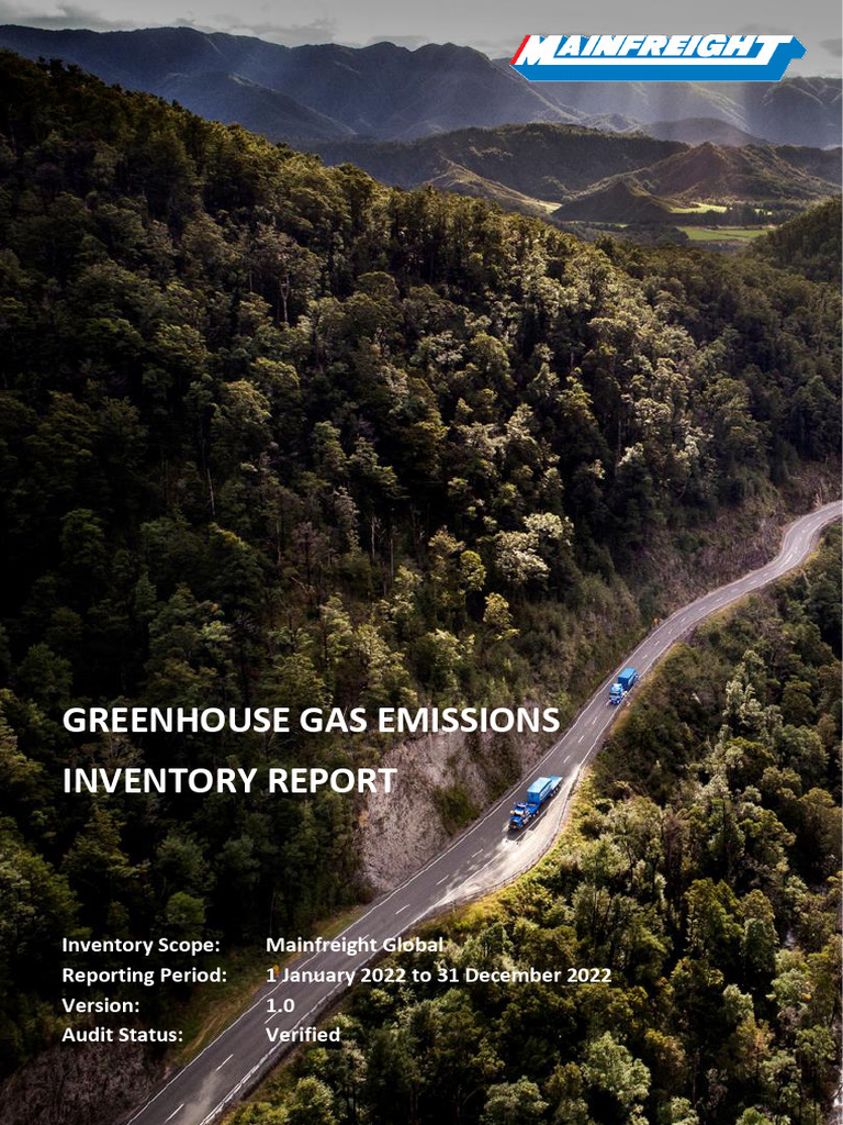 2022 GHG Emissions Inventory Report V1 0 | PDF