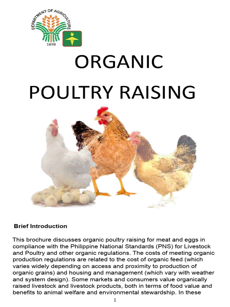 Organic Poultry Raising | PDF | Soybean | Poultry