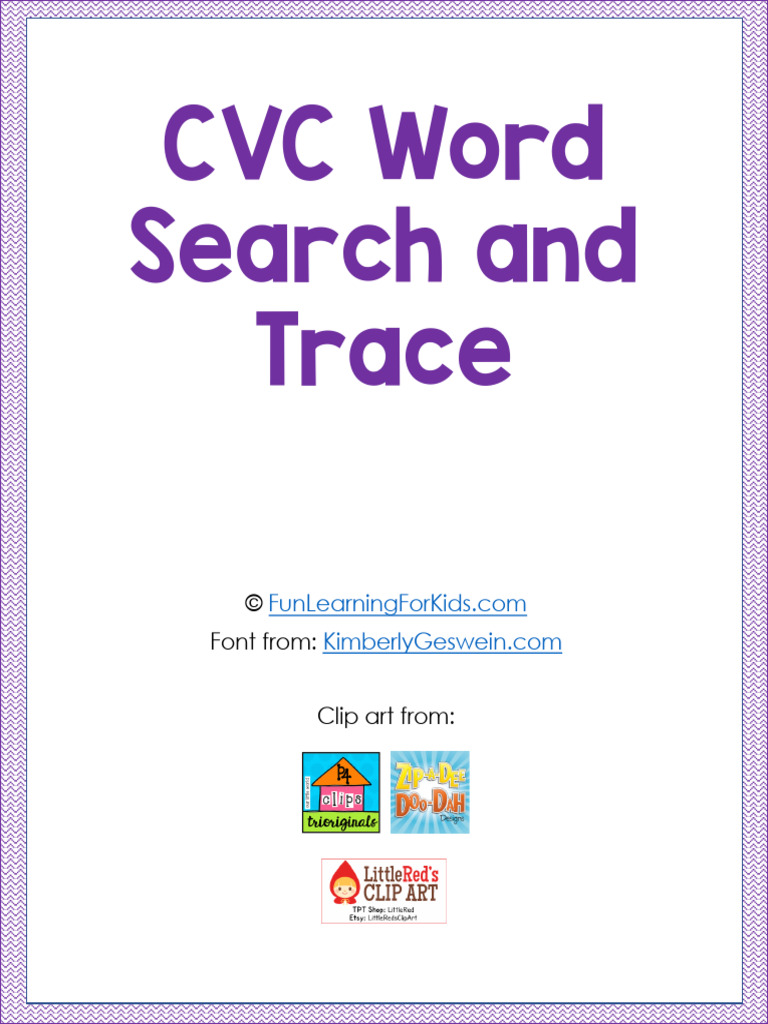 CVC Word Search Worksheets | PDF | World Wide Web | Internet & Web